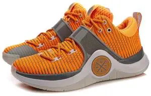 LI-NING Way Of Wade 6 Mid Top Athletic Sneakers - Orange/grey