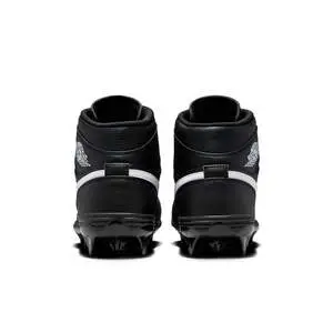 JORDAN 1 Mid Cleats - Black/white/black