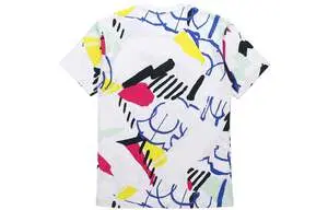 Adidas Originals Cozy Sports Printing Round Neck Short Sleeve - White