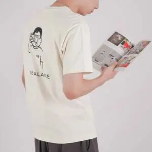 NEW BALANCE X Noritake Crossover Funny Pattern Printing Round Neck Short Sleeve Couple Style