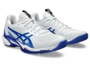 Asics Solution Speed Ff 3 Tennis Shoes - White/blue