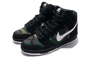 Nike Dunk High Pro Camo Sneakers - Black/white-iguana-baroque Brown
