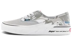 VANS Authentic X Aape Grey Camo Lace Up Sneakers