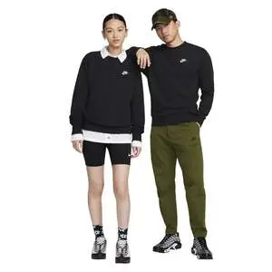 Nike Club Fleece Crewneck Sweatshirt - Black