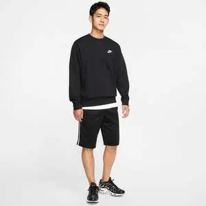 Nike Club Fleece Crewneck Sweatshirt - Black