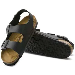 BIRKENSTOCK Milano Birko Flor Sandals - Black