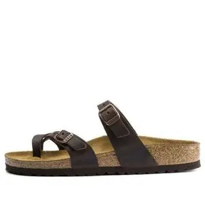 BIRKENSTOCK Mayari Natural Leather Oiled Sandals - Brown