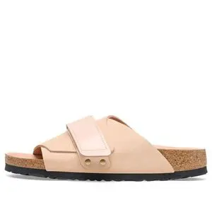 BIRKENSTOCK Kyoto Nubuck Leather Sandals - Beige