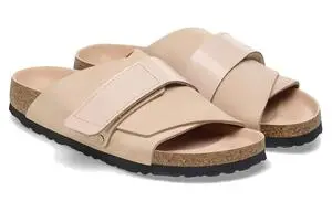 BIRKENSTOCK Kyoto Nubuck Leather Sandals - Beige
