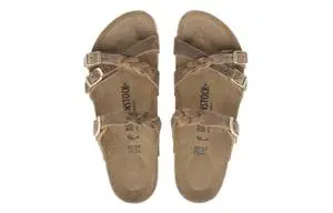 BIRKENSTOCK Franca Braided Natural Leather Oiled Sandals
