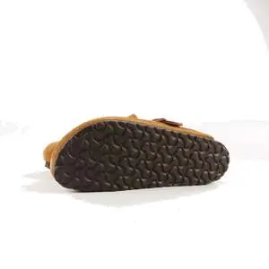 BIRKENSTOCK Boston Soft Footbed Suede Leather Sandals - Orange