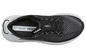 Hoka One One Rincon 3 Athletic Sneakers - Black/white