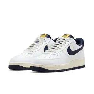 Nike Force 1 '07 Lv8 Varsity Jacket Michigan Sneakers - White/blue/yellow