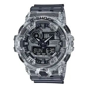 Casio G-shock Analog-digital Translucent Grey Watch - Silver