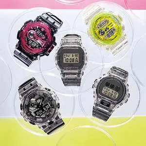Casio G-shock Analog-digital Translucent Grey Watch - Silver