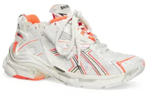 Balenciaga Runner Sneakers - White/orange/black