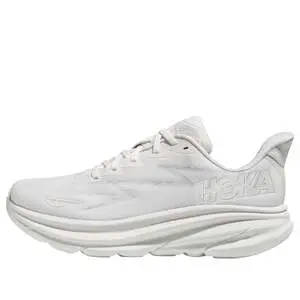 Hoka One One Clifton 9 Wide Athletic Sneakers - White/white
