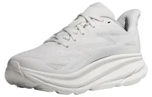 Hoka One One Clifton 9 Wide Athletic Sneakers - White/white