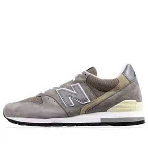 NEW BALANCE M996 Pigskin Leather Sneakers - Grey