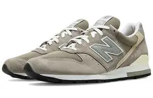 NEW BALANCE M996 Pigskin Leather Sneakers - Grey