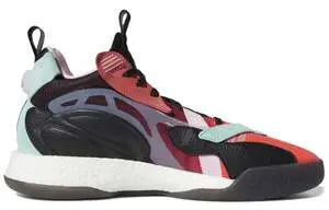 Adidas Basketball Zoneboost High Top Sneakers - Red/green