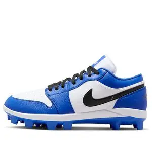 JORDAN Air Jordan 1 Low Baseball Cleats Blue/white