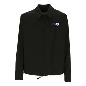 Off-White Zip Up Shirt Jacket - Black