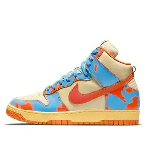 Nike Nike Dunk High 1985 "Orange Acid Wash" High Top Sneakers Orange/blue/cream