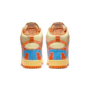Nike Dunk High 1985 "orange Acid Wash" High Top Sneakers - Orange/blue/cream
