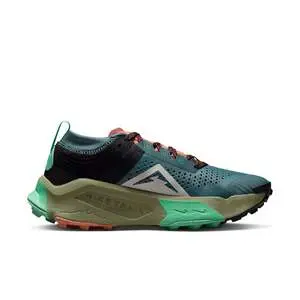 Nike Zoomx Zegama Trail Running Shoe - Black/green