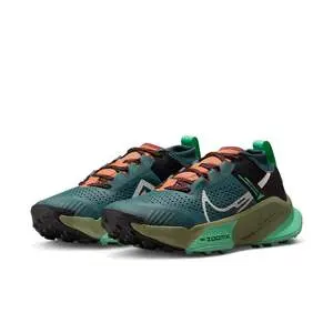 Nike Zoomx Zegama Trail Running Shoe - Black/green