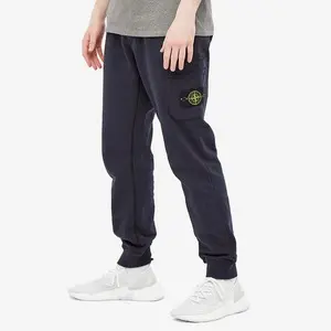 Stone Island Cotton Fleece Joggers - Navy