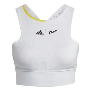 Adidas London Crop Sports Bra Asia Sizing - White
