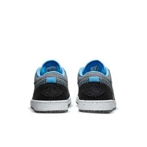 JORDAN 1 Low 'crater Black' Sneakers - Grey/blue/black