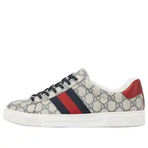 Gucci Gucci Ace Web Sneakers Beige/navy