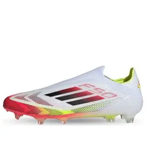 Adidas F50 Elite Laceless Fg Soccer Cleats - Cloud White/core Black/solar Yellow