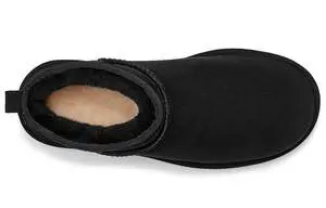 UGG Classic Ultra Mini Ankle Boots - Black