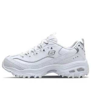 Sketchers D'lites Sneakers - White/silver