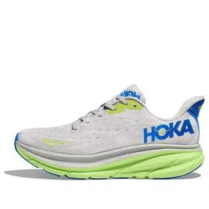 Hoka One One Clifton Athletic Sneakers - Grey/blue/green
