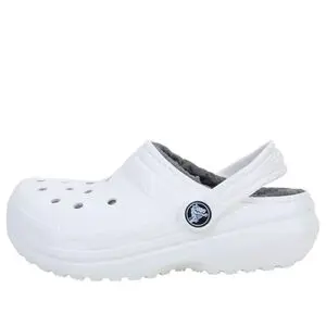 CROCS Classic Lined Clog - White/grey