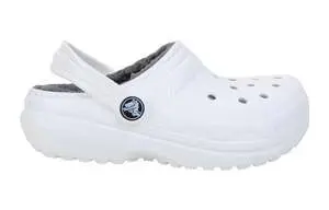 CROCS Classic Lined Clog - White/grey