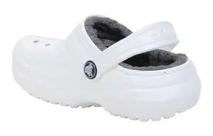 CROCS Classic Lined Clog - White/grey