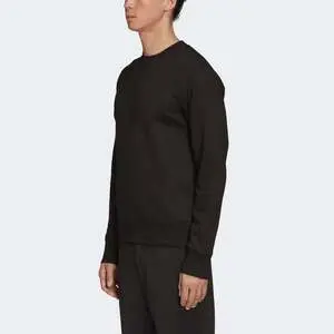 Adidas Y-3 Ss21 Logo Printing Crewneck - Black