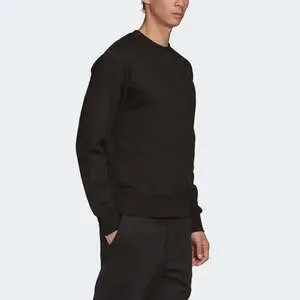 Adidas Y-3 Ss21 Logo Printing Crewneck - Black