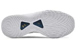 Under Armour Curry 2974 Mid Top Basketball Shoes - Blue/white/yellow
