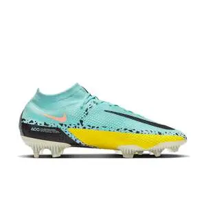 Nike Phantom Gt2 Df Elite Fg Soccer Cleats - Blue/yellow
