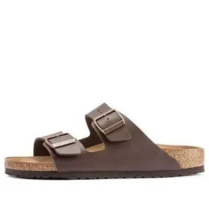 BIRKENSTOCK Arizona Birko-flor Slides - Brown