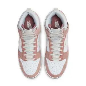 Nike Dunk High "fossil Rose" Sneakers - White/pink
