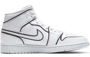 JORDAN 1 Mid Se Sneakers - White/black
