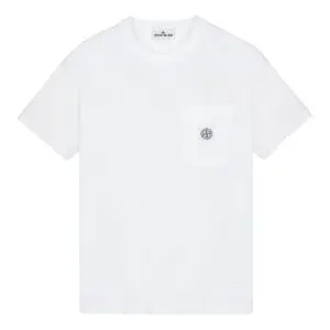 Stone Island Basic Patch Pocket T-shirt - White